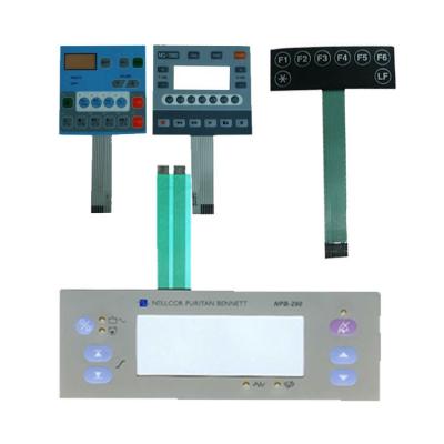 China Waterproof Custom Membrane Keypad PET PC 3M Adhesive Industrial Keyboard 5V 100mA for sale