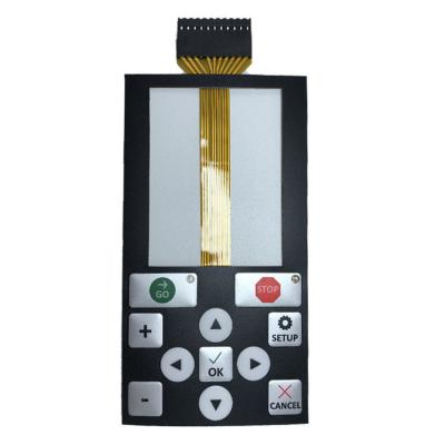 China Silkscreen Printing Waterproof Membrane Keypad DC 5V Voltage -30C- 80C Temperature for sale