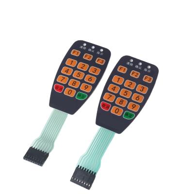 China Waterproof Metal Dome Membrane Switch IP67 -30°C to 80°C 50mA 50V DC Custom Size for sale