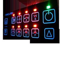 China Silkscreen Printed Membrane Switch Overlay Custom Max Size Membrane Keypad Switch Perfect for Automotive Control Systems for sale