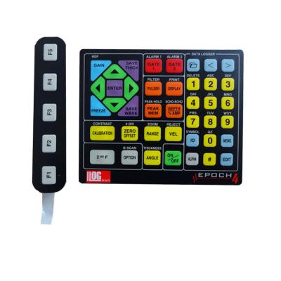 China Custom Membrane Switch Overlay Matte Finish PET PC 0.125mm-0.8mm 1-3 Million Lifespan for sale