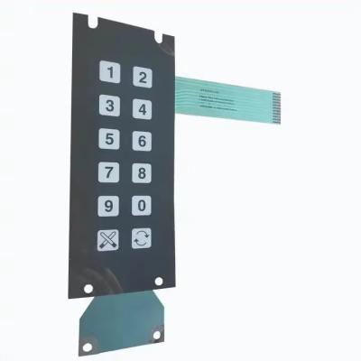 China Customized Membrane Keypad Overlay 0.125mm-0.8mm Thickness PET PC ABS for sale