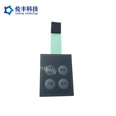 China Water-Resistant Silicone Rubber Keypad with 30-90 Shore A Hardness for Industrial Control Panels for sale