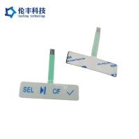 China Industrial Metal Dome Membrane Switch 50mA/50V DC with 2.54mm Pitch Black Connector for sale