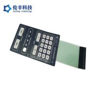 China Flat PET Membrane Switch with White Red Green Blue LED for Home Appliances Industrial Grade Custom Size for sale