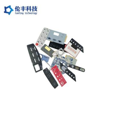 China Customized Waterproof Membrane Keypad with 3M Adhesive and Silkscreen Printing IP66 IP67 for sale