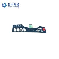 China ABS Material Membrane Switch Overlay with 3M Adhesive 0.125mm-0.8mm Thickness and Customized Design for sale