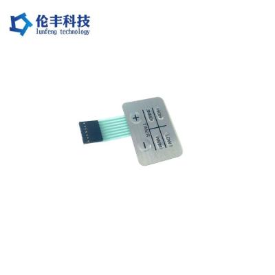 China Waterproof Membrane Keypad 1 Million Cycles DC 5V Industrial Keyboard with Touchpad for sale