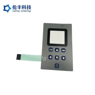 China DC 5V Voltage Flexible Membrane Switch with Customizable Interface and Tactile Pillow Embossing Button for Industrial Control Panels for sale