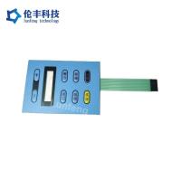 China Flat Membrane Switch IP65 Optional Tactile Non Tactile Keys 160 180g Actuation Force ZIF Connector for sale