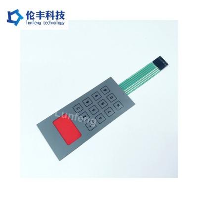 China Flat Membrane Switch 3.3V Driver Voltage Tactile and Non-Tactile Keys -20 to 80C for sale