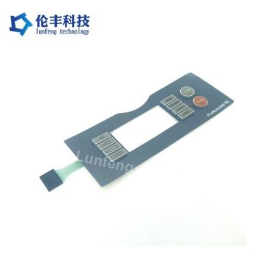 China Matte Surface PET Membrane Switch with LCD Window Custom Control Panels Providing Operation in Electronic Devices for sale