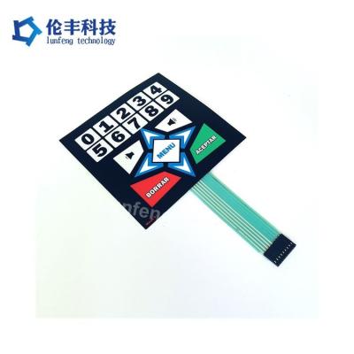 China Actuation Force 160180g Flat Membrane Keyboard Supporting Temperature Range 20C 80C Perfect for Industrial Control Panels for sale