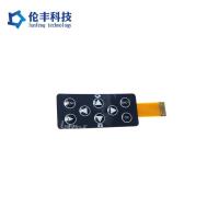 China FPC Membrane Switch 105x25mm with 3M467MP Backadhesive and Overlay for sale