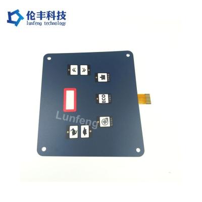 China FPC Membrane Switch 105x25mm with 3M467MP Backadhesive and Overlay for sale