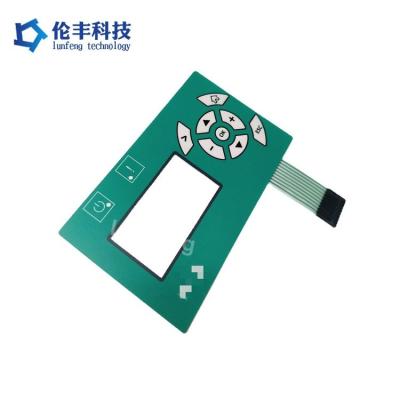 China Custom Silkscreen Waterproof Membrane Keypad DC 5V 100mA Flexible Industrial Switch for sale