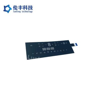 China Custom PET Membrane Switch with 3M468/467/9080 Adhesive Options and White/Red/Green/Blue LED Colors for Industrial Applications for sale