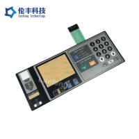 China Tactile Metal Dome Membrane Switch with 1.0mm Pitch Black Connector -30°C to 80°C for sale