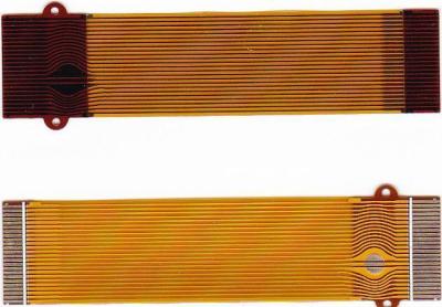 China 0.05mm Minimum Trace Width FPC Flexible Circuit Board with Yellow PI Film Solder Mask and Gold Plating Surface Finishing for sale