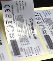 China Silver Sticker Label with Permanent Acrylic Adhesive and Temperature Resistance up to 80°C for Product Packaging for sale