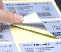 China Silver Sticker Label with Temperature Resistance Up To 80°C, Permanent Or Removable Adhesive for Smooth Surfaces for sale