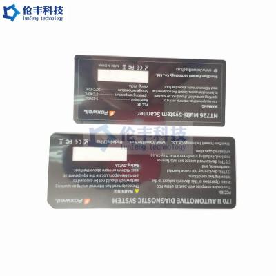 China Custom Embossed Graphic Panel Overlay with 5 Million Cycle Life and -40°C to +80°C Temperature Range for sale