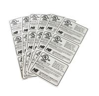 China Custom Barcode Silver Scratch Off Sticker Labels - UV Resistant, Waterproof, 7-25 Day Delivery for sale