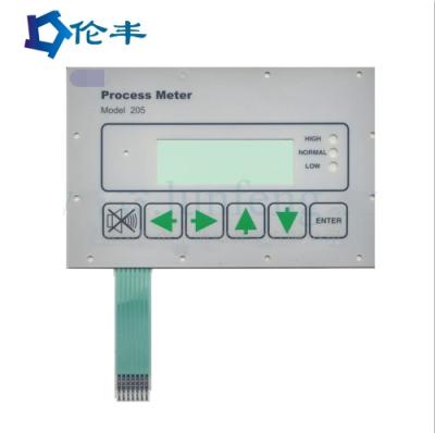 China 3M467 Flat Membrane Switch Panel Overlay - 5 Million Cycle Life, -40°C to +80°C Temperature Range for sale