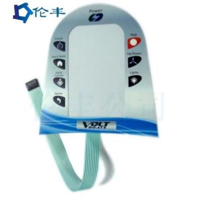 China Glossy Surface Custom Membrane Switches 35V DC 100mA with 5 Million Cycle Life for Industrial Control for sale