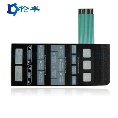 China Autotex F150 Membrane Touch Switch with 3M Adhesive - 5 Million Cycle Life, -40°C to +80°C Temperature Range for sale
