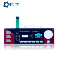 China Embossed Keys PET Waterproof Membrane Keypad with Metal Domes and LED Backlight - 5 Million Cycle Life, -40°C to +80°C Operation for sale