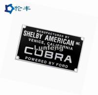 China Custom Aluminum Nameplates with 1000pcs MOQ - Die Stamped, Laser Engraved Metal Tags for Industrial Equipment for sale