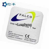 China Aluminum Metal Name Plates with 3M Adhesive - Custom Square Logo Tags 0.3-0.8mm Thickness for sale