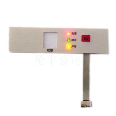 China LED Membrane Keypad with Tactile Metal Dome - 3mm Thickness, 5 Million Cycle Life, -40°C to +80°C Operating Range for sale
