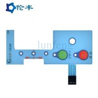 China PET LED Membrane Keypad with 3M468 Blue Graphic Overlay - 35V DC, 5 Million Cycle Life, -40°C to +80°C Operating Range for sale