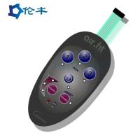 China PET LED Membrane Keypad with 3M468 Blue Graphic Overlay - 35V DC, 5 Million Cycle Life, -40°C to +80°C Operating Range for sale