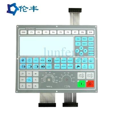 China Customized Matte Surface PET LED Membrane Touch Switch With White Red Green Blue LED for sale