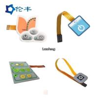 China Gray LEDs FPC Membrane Switch with Embossed Tactile Buttons - 35V DC, 1,000,000 Cycle Life, 0.5mm Pitch for sale