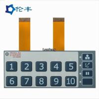 China Gray LEDs FPC Membrane Switch with Embossed Tactile Buttons - 35V DC, 1,000,000 Cycle Life, 0.5mm Pitch for sale
