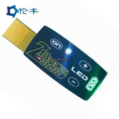 China Waterproof LED Membrane Switch with Metal Domes 1M+ Cycles and LGF Backlight -40°C to +80°C Operating Range for sale
