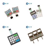 China PET Matte F150 Membrane Switch Overlay with 3M467 Adhesive and Rim Embossing - 35V DC, 5M+ Life Cycle for sale