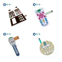 China Flat Membrane Switch Overlay with Metal Dome - 1.0-1.5mm Thickness, 5 Million Cycle Life, -40°C to +80°C Operation for sale