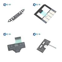 China FPC Circuit Capacitive Membrane Keypad Switch Overlay with 3M467 Adhesive - 5 Million Cycle Life, -40°C to +80°C Operating Range for sale