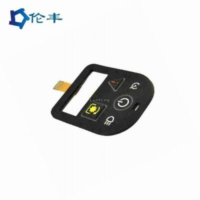 China Metal Dome Silicone Rubber Keypad Membrane Switch with 3M9080 Adhesive PET - 5M Cycle Life, -40°C to +80°C Operating Range for sale