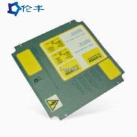 China Glossy Membrane Switch Overlay 0.125-0.8mm Thickness with 3M Adhesive and 1-3 Million Cycle Lifespan for sale