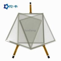 China 5 Inch Resistive Touch Screen Industrial Panel with 0.55-10mm Glass Thickness and I2C/USB/RS232 Interface for sale