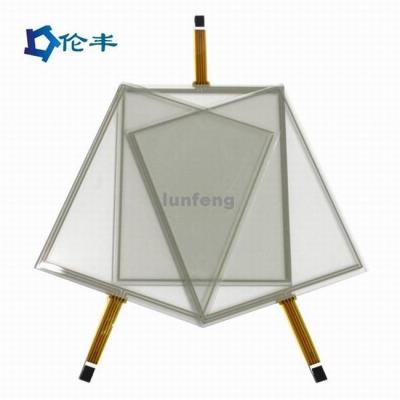 China 5 Inch Resistive Touch Screen Industrial Panel with 0.55-10mm Glass Thickness and I2C/USB/RS232 Interface for sale