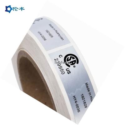 China PET Foil Silver Sticker Label Pearl Film Self Adhesive Printing - Custom Sizes with Glossy/Matt Laminating Options for sale