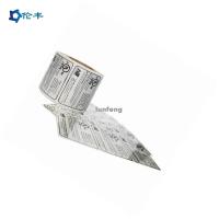 China Silver Foil Sticker Labels with Rear Adhesive - Custom Sizes, -40°F to 302°F Temperature Range, UL Approved for sale