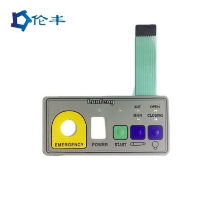 China Metal Dome Membrane Switch with LED Backlight - 35V DC, IP67 Rated, 1-5 Million Cycle Life for Industrial Control Panels for sale